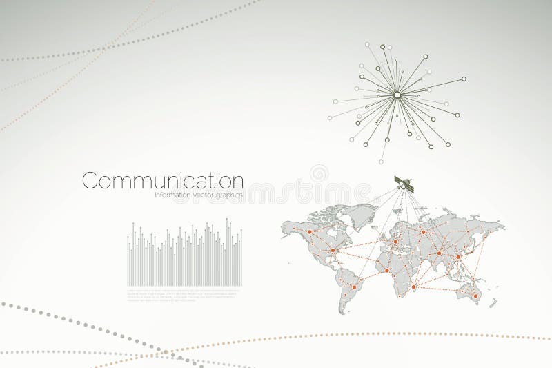 Communication - Corporate Graphs and Statistics Stock Vector ...