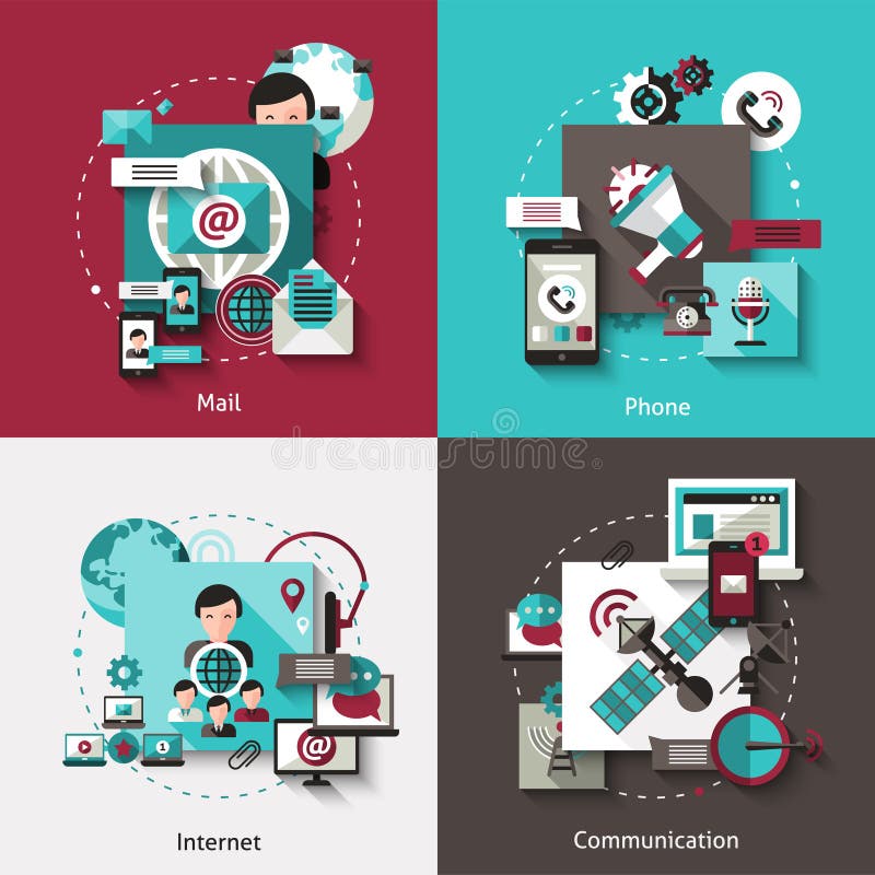 Communication Design , Vector Illustration Stock Vector - Illustration ...