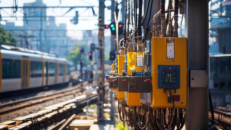 Communication Devices Control Train Operations at a Busy Railway ...
