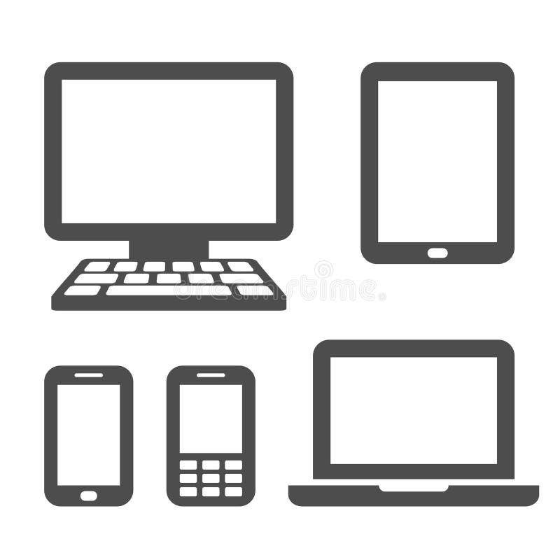 Mobile devices sketch stock vector. Illustration of smart - 23436286