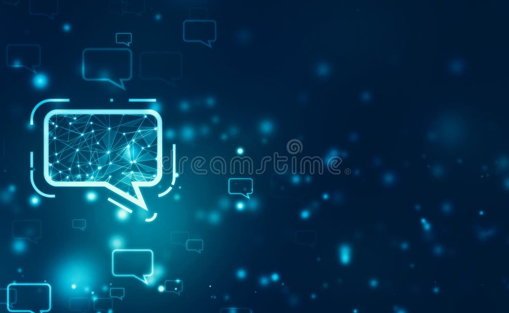 Communication, Dialogue, Virtual Networking, E-commerce Concept Banner ...