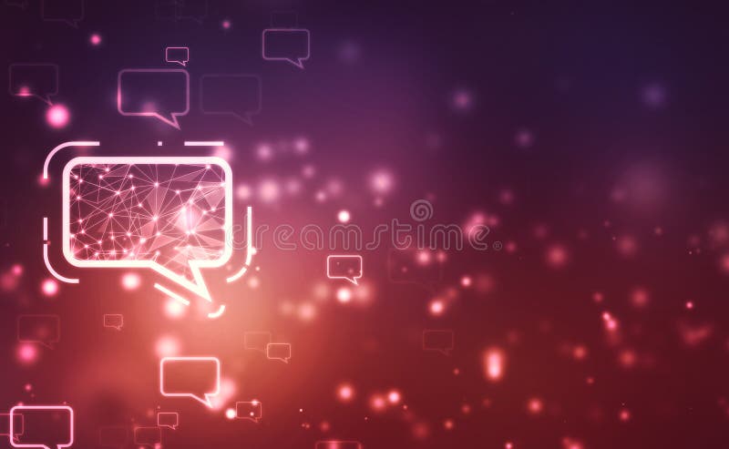 Communication, Dialogue, Virtual Networking, E-commerce Concept Banner ...