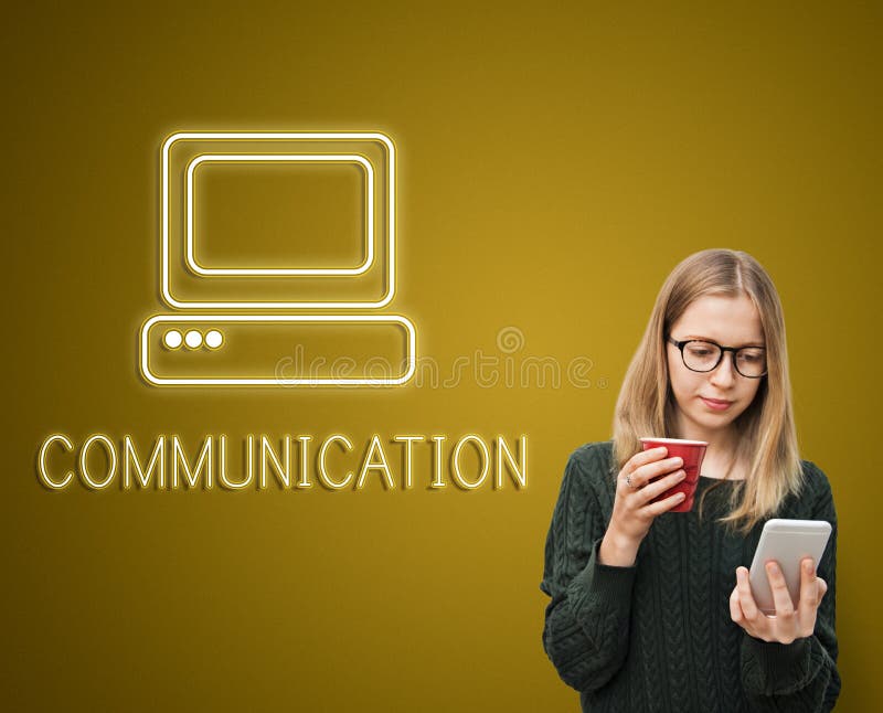 Communication Digital Computer Media Graphic Concept Stock Image ...