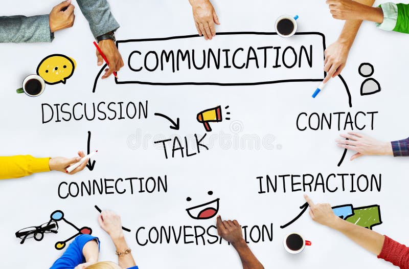 Communication Discussion Team Work Ideas Concept Stock Photo - Image of ...