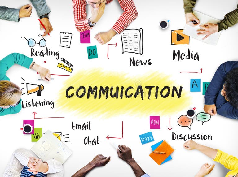 Communication Discussion Team Work Ideas Concept Stock Photo - Image of ...