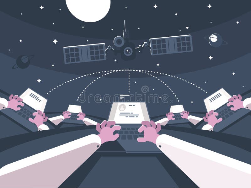 Communication and Electronic Messaging Stock Vector - Illustration of ...