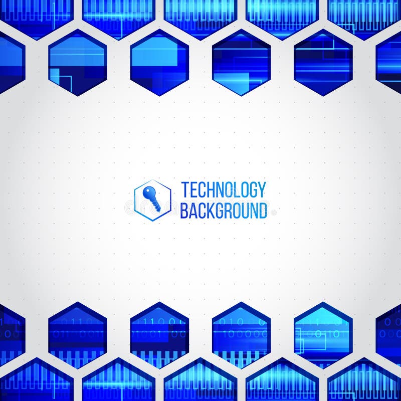 Communication and Engineering Concept with Hexagons. Stock Vector ...