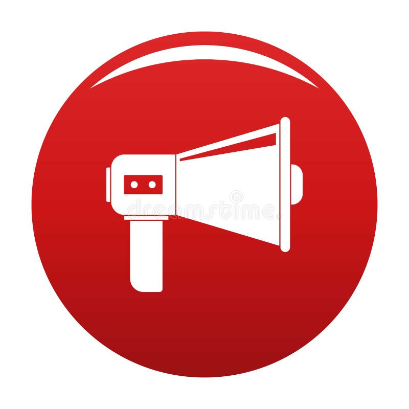 Communication Equipment Icon Vector Red Stock Vector - Illustration of ...