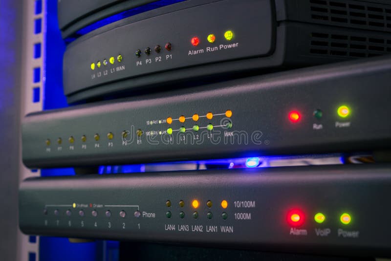 Communication Equipment for Voice Internet Connection. Network Gateways ...