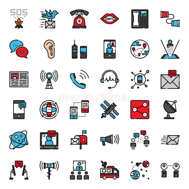 Communication evolution stock vector. Illustration of screen - 44382661