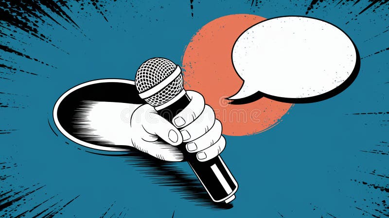 Communication and Expression: a Bold Graphic of Speech Potential Stock ...