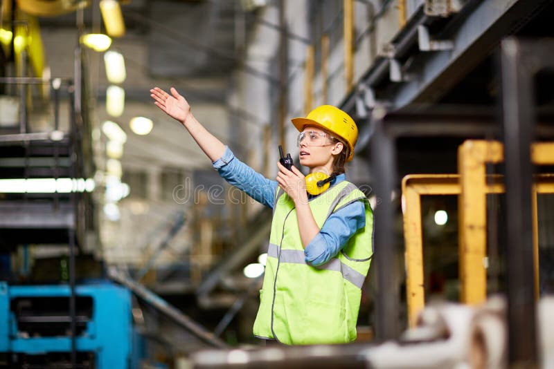 Communication at factory stock image. Image of technical - 72069939