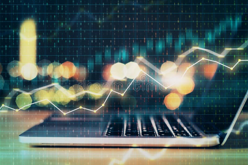 Communication and Finance Concept Stock Photo - Image of desk, computer ...