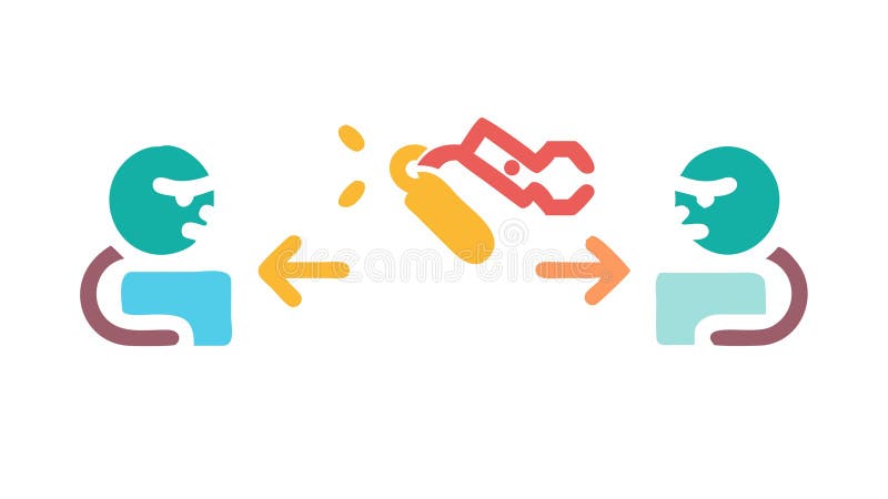 Communication Flow and Exchange, Information Transfer and Dialogue Icon ...
