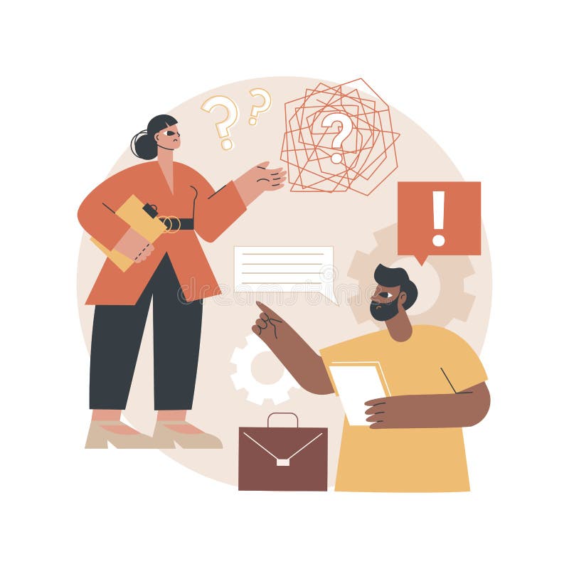 Communication Gap Abstract Concept Vector Illustration. Stock Vector ...