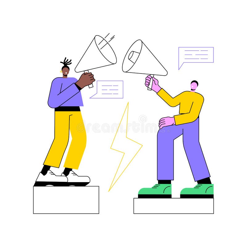 Communication Gap Abstract Concept Vector Illustration. Stock Vector ...