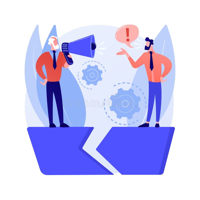 Communication Gap Abstract Concept Vector Illustration. Stock Vector ...