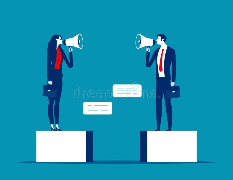 Communication Gap. Corporate Culture Abstract Concept Vector ...