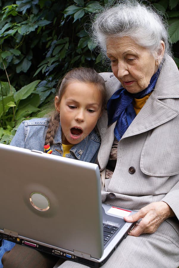 Communication of Generations Stock Image - Image of family ...