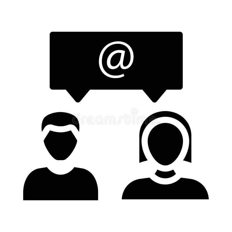 Communication Glyph Colour Vector Icon Stock Illustration ... Communication Glyph Colour Vector Icon Stock Illustration ...