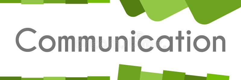 Communication Green Abstract Shapes Stock Illustration - Illustration ...