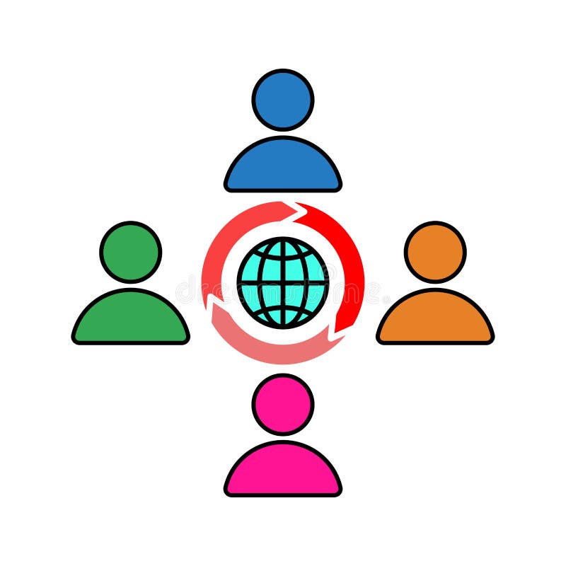 Communication, Group Icon. Colorful Vector Graphics Stock Vector ...