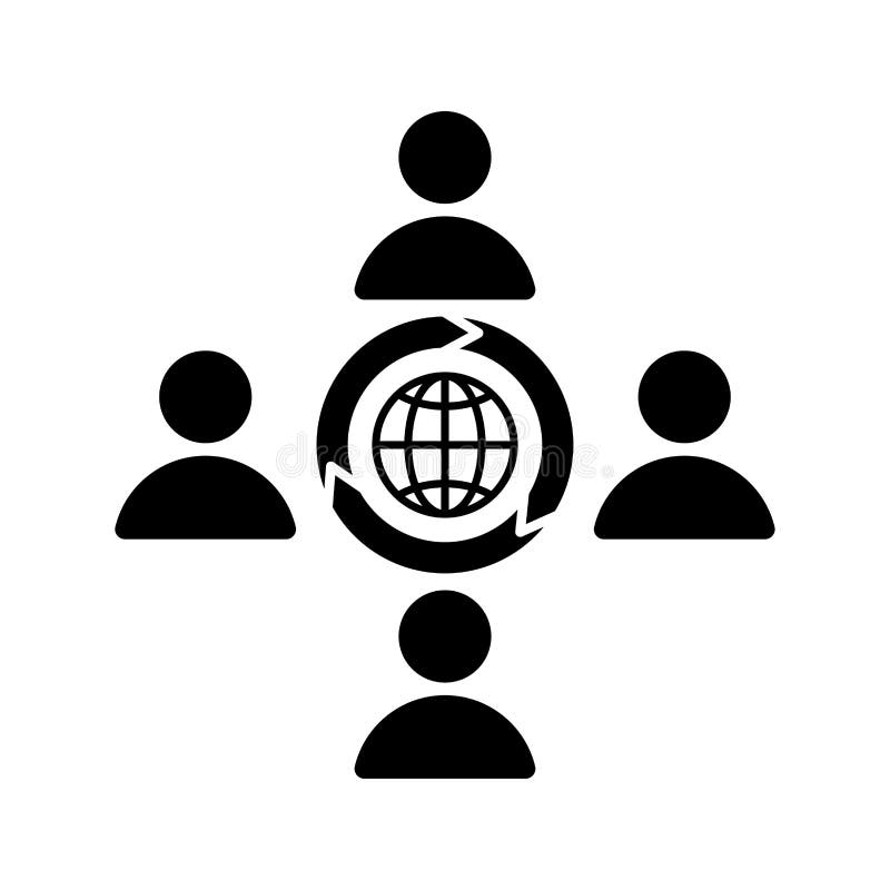 Communication Group of Different People. Social Media Concept. Multi ...