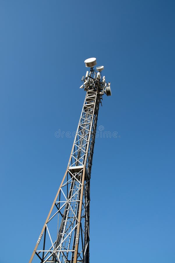 Communication Gsm, Umts E Hsdpa Tower Stock Image - Image of clouds ...