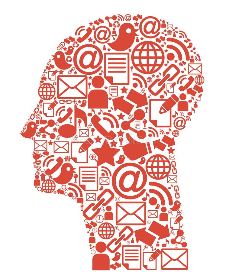 Communication-head stock vector. Illustration of media - 22774185