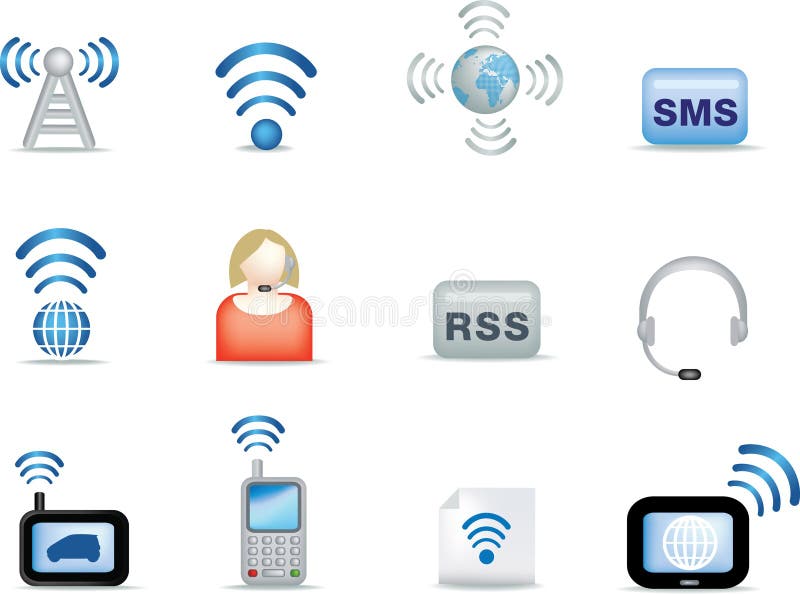 Communication icon stock vector. Illustration of global - 10023678