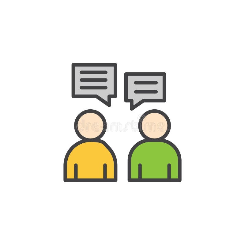 Communication Icon in Colored Version Stock Vector - Illustration of ...