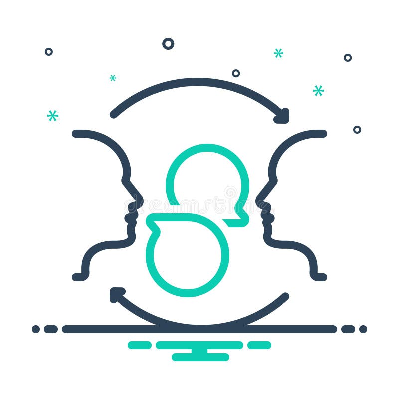 Mix Icon for Communication, Dialect and Language Stock Vector ...