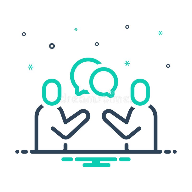 Mix Icon for Communication, Gossip and Talk Stock Vector - Illustration ...