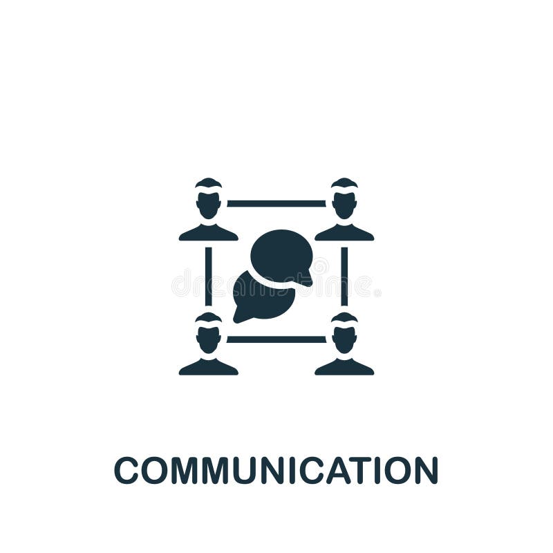 Communication Icon. Monochrome Simple Sign from Speech Collection Stock ...