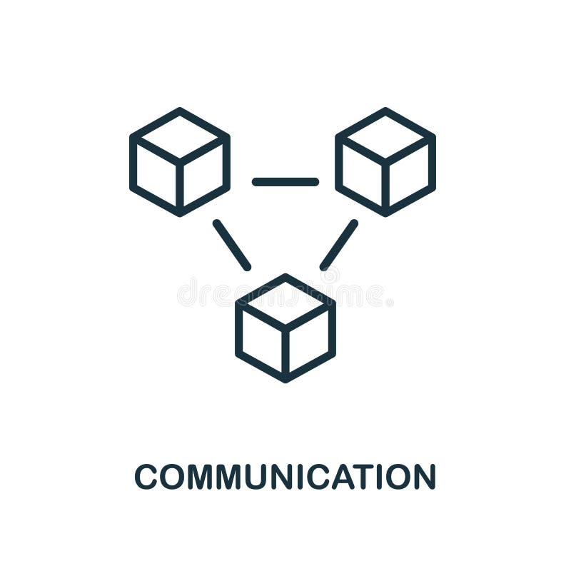 Communication Icon Outline Style. Thin Line Creative Communication Icon ...