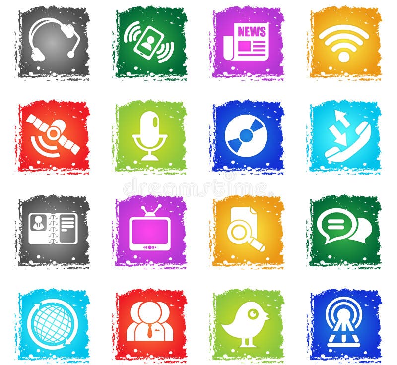 Communication icon s stock illustration. Illustration of exchange ...