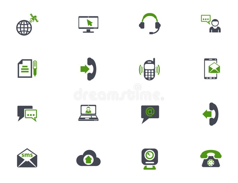Communication icon set stock vector. Illustration of webcam - 231211738