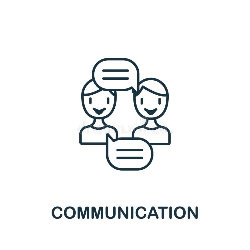 Communication Icon from Teamwork Collection. Simple Line Element ...