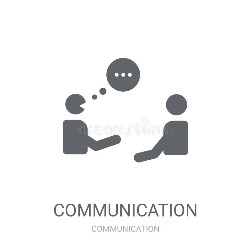 Communication Icon. Trendy Communication Logo Concept on White B Stock ...