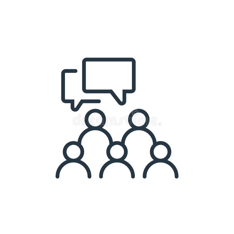 Communication Icon Vector from Business Training Concept. Thin Line ...