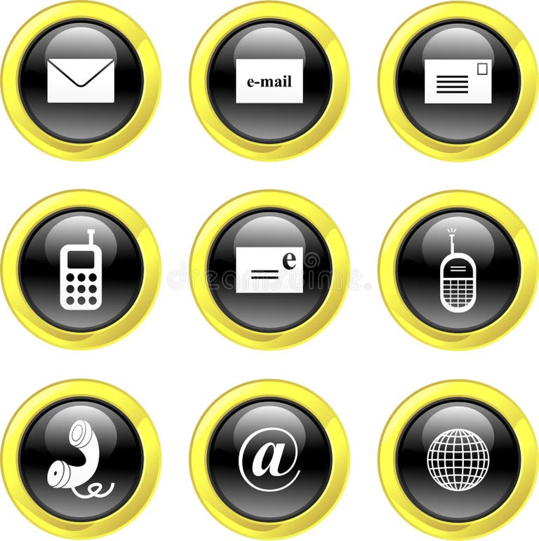 Golden Communication Icons Stock Illustrations – 1,590 Golden ...