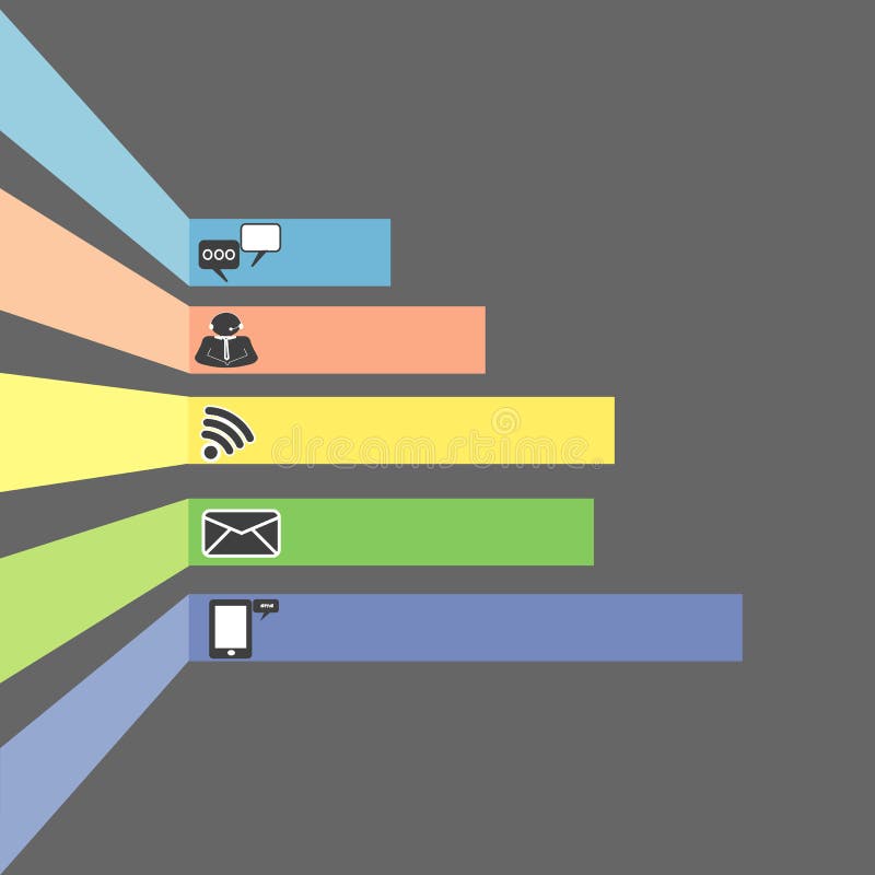 Communication Icons Flat Design Stock Vector - Illustration of ...