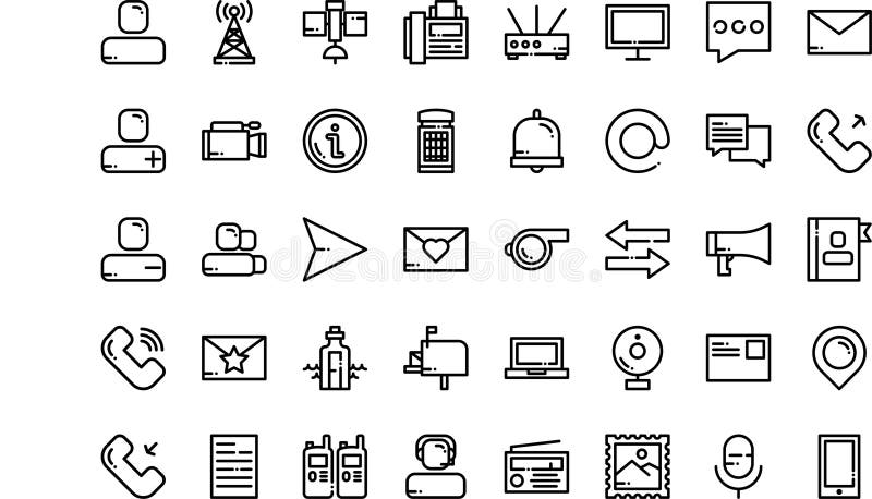Communication Icons High-Quality Vector Icons Collection with Editable ...