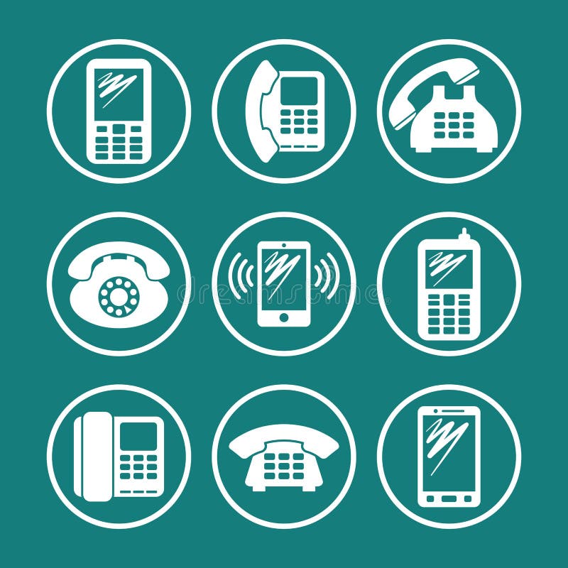 Communication icons stock vector. Illustration of classic - 59909581