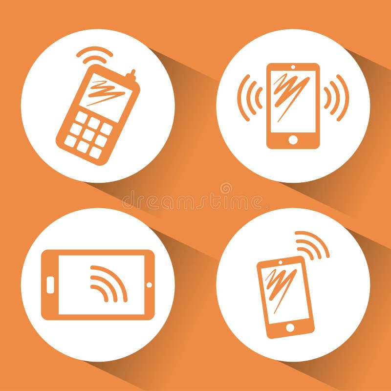 Communication icons stock vector. Illustration of technology - 59909600