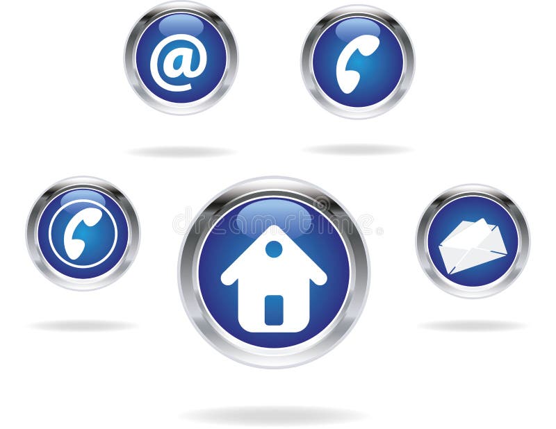 Communication icons stock vector. Illustration of email - 37469935