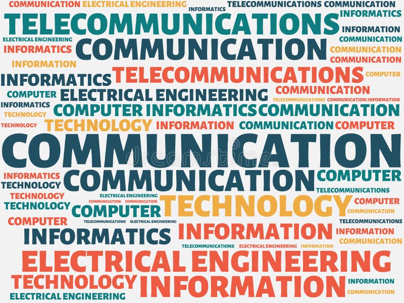 COMMUNICATION - Image with Words Associated with the Topic ...