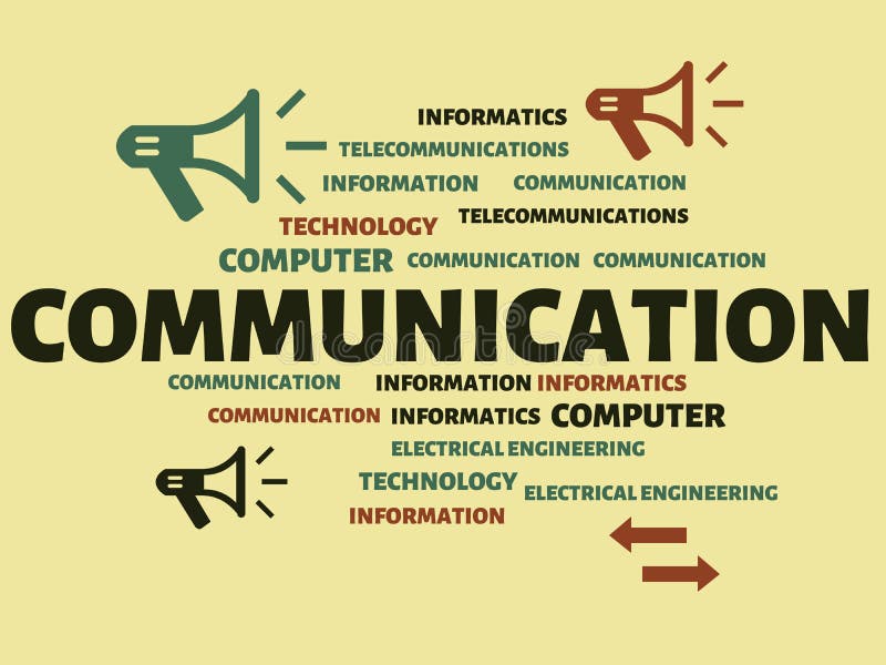 COMMUNICATION - Image with Words Associated with the Topic ...