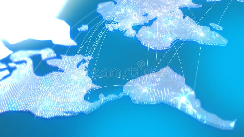 Communication through Images 3d Illustration, Network World Picture ...