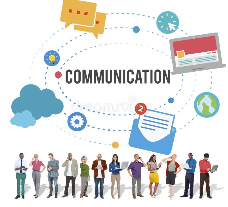 Communication Instant Messaging Chatting Talking Concept Stock Photo ...